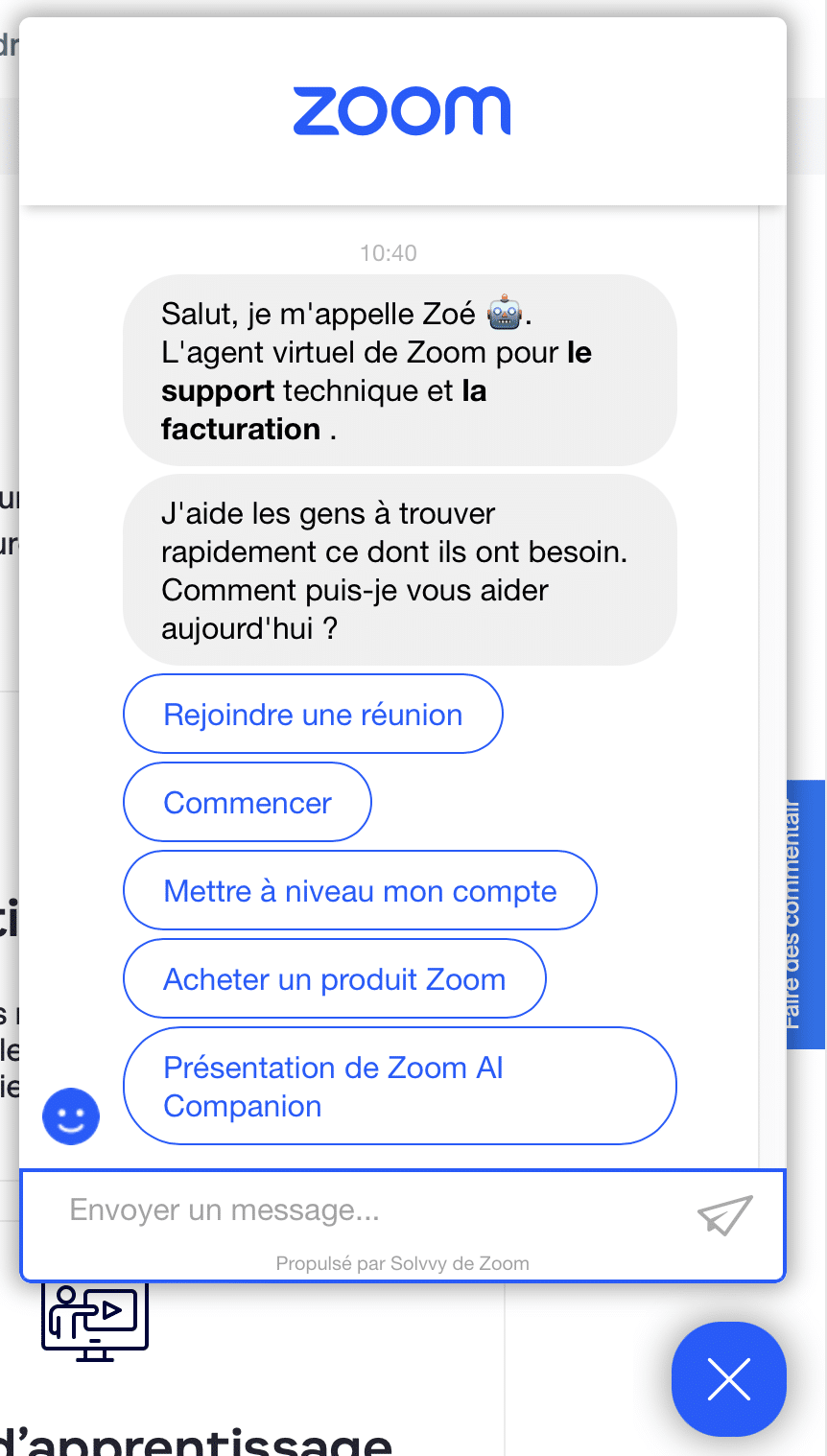 Contacter Zoom : prise en main, service technique, service client...